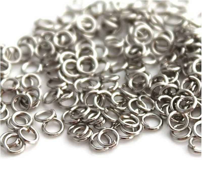 Anneaux simples ouverts - 4 mm - Argent mat - Lot de 100 pièces - NHA ...