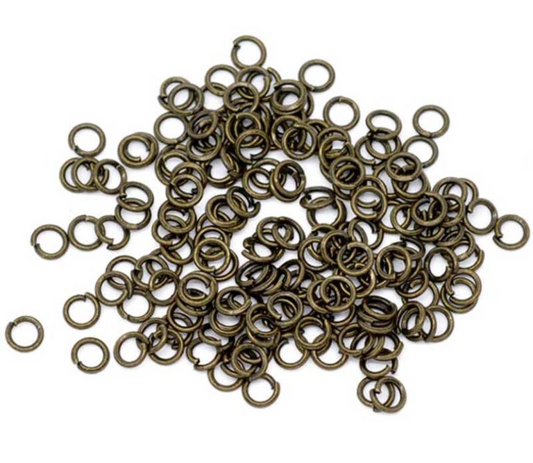 Anneaux simples ouverts - 5 mm - Bronzé - Lot de 100 pièces - NHA ...